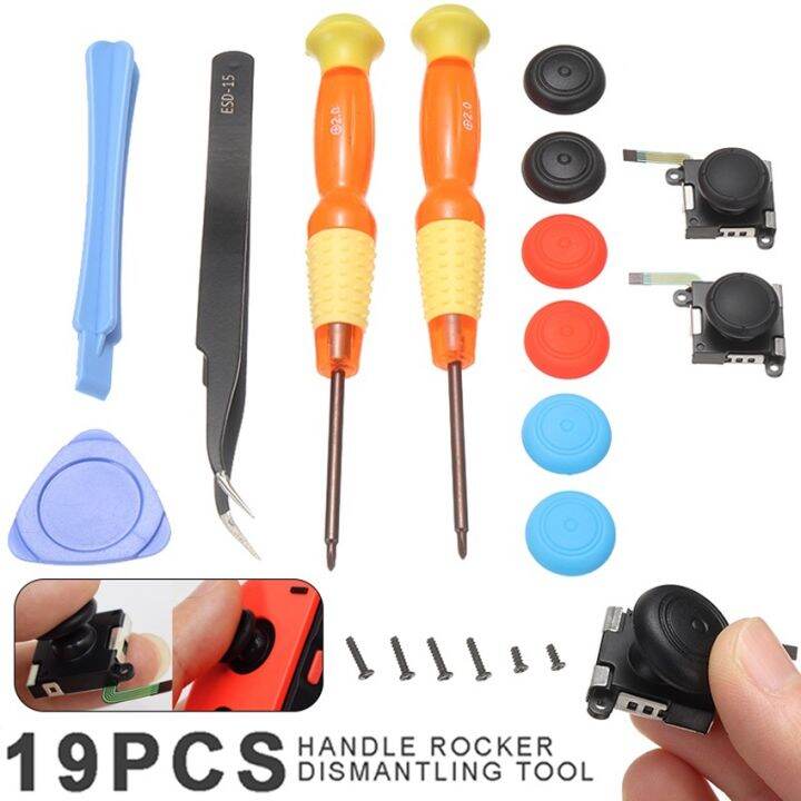19Pcs/Set Nintendo Switch Repair Kit with Screwdriver Set Replacement ...
