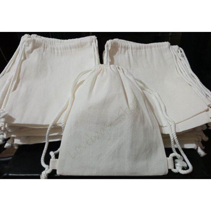 Plain Canvas Drawstring Bag (Katsa) | Lazada PH