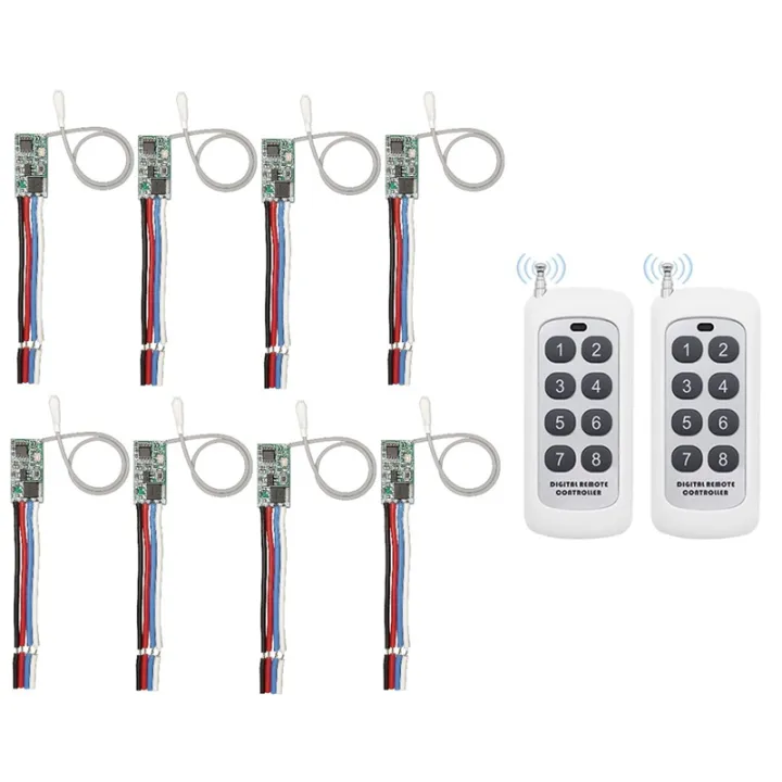 Wireless 433MHz Remote Control DC 3.6V-24V Mirco Switch Receiver Module ...