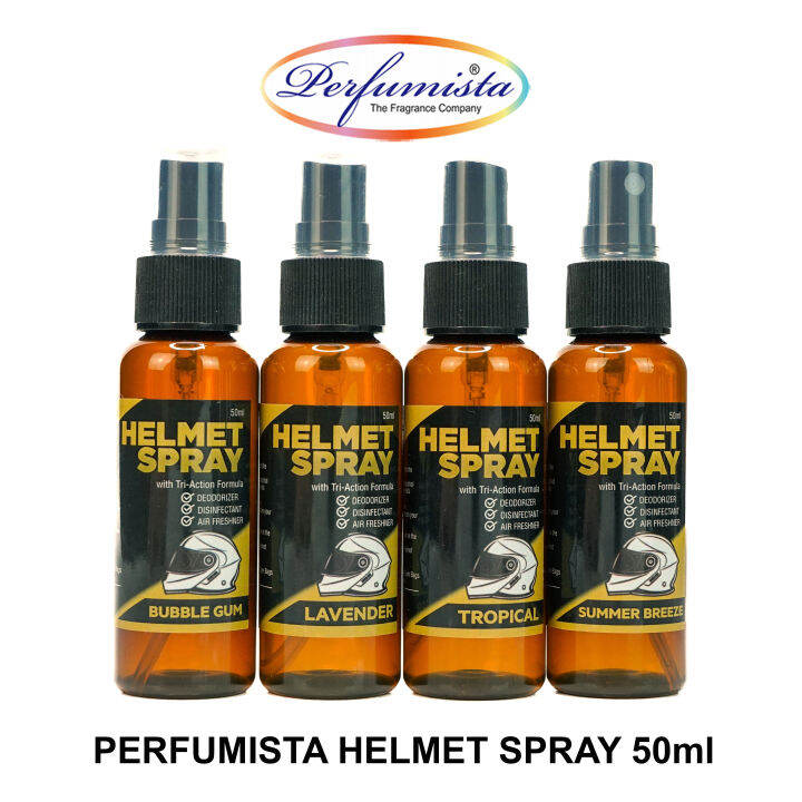 Perfumista Helmet Spray 50ml (Tri-Action: Deodorizer, Disinfectant, Air ...