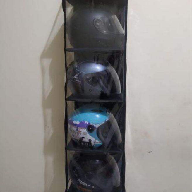 rak helm gantung sap 4 | Lazada Indonesia