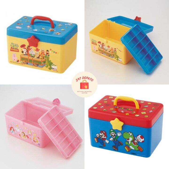 กล่องเก็บของ ลายเจ้าหญิง ทอยสตอรี่ มาริโอ้ Disney princess Toy Story ...