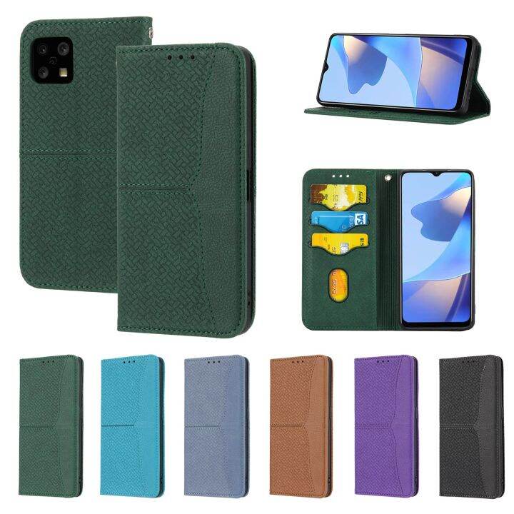 Luxury Flip Phone Case for Sharp R6 Aquos Sense4 Lite basic Wallet Card ...