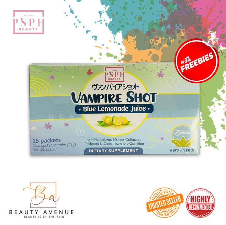 Vampire Shot lemonade juice PSPH Beauty 15 sachets | Lazada PH