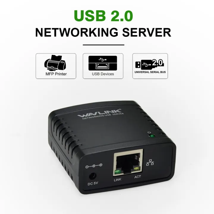 Mini USB 2.0 network print server 100Mbps USB HUB LRP Printer Server ...