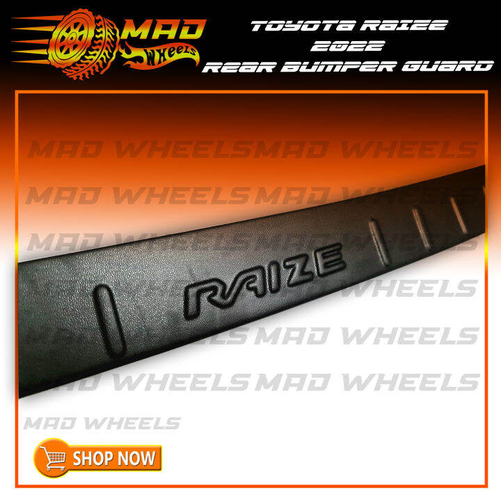 Toyota Raize 2022 Rear Bumper Guard/ Rear Stepsill (Black) | Lazada PH