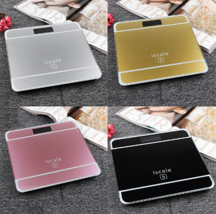 ACB Iscale Digital LCD Electronic Tempered Glass Bathroom Weighing ...