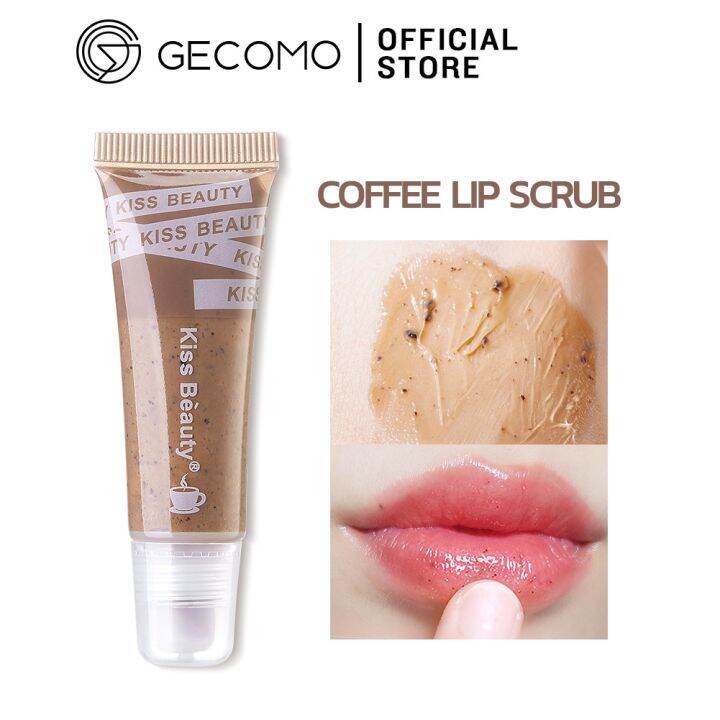 Gecomo Coffee Lip Scrub Exfoliating Lip Cells Nourishing Brighten Lip