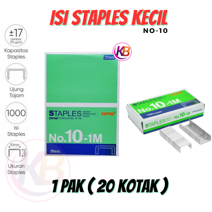 PROMO ( Per-pak ) Isi Staples Kecil No.10 / Isi Hekter Kecil / Refill ...