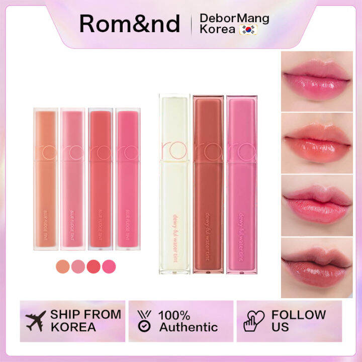 KOREA [rom&nd] DEWY·FUL WATER TINT(13 Colours) romand dewyful Lip Tint ...