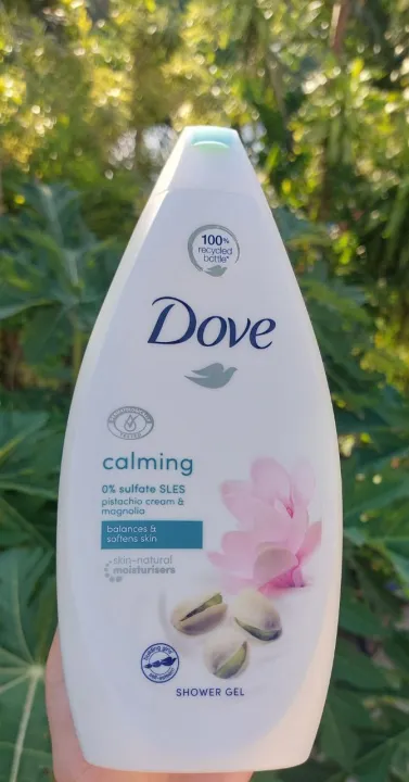 Dove Calming Shower Gel w/ pistachio cream & magnolia 500 mL - 0% ...