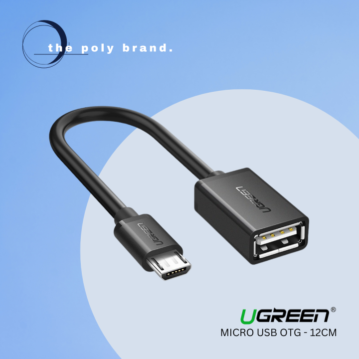 UGREEN Micro USB OTG Micro USB Male to USB 2.0 Female 12cm Black White ...