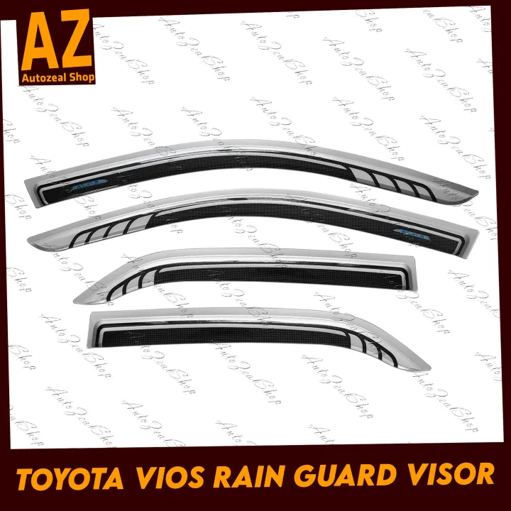Toyota Vios ROBIN 2003-2007 Rain Guard Window Visor (Two Toned / Black ...