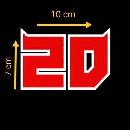 STICKER CUTTING NO 20 FABIO QUARTARARO | Lazada Indonesia