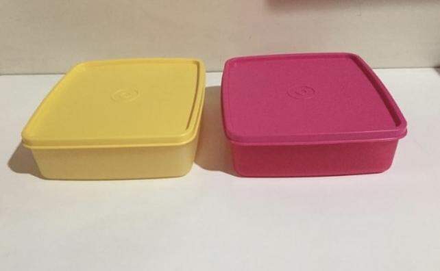 Kotak makan 1 pc Tupperware Large Square Away ukuran 660ml | Lazada ...