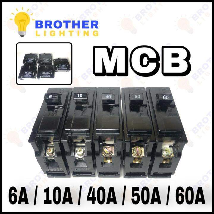 MEM MCB 1Pole (10KA) MCB 6A , 10A , 40A , 50A , 60A Miniature Circuit ...