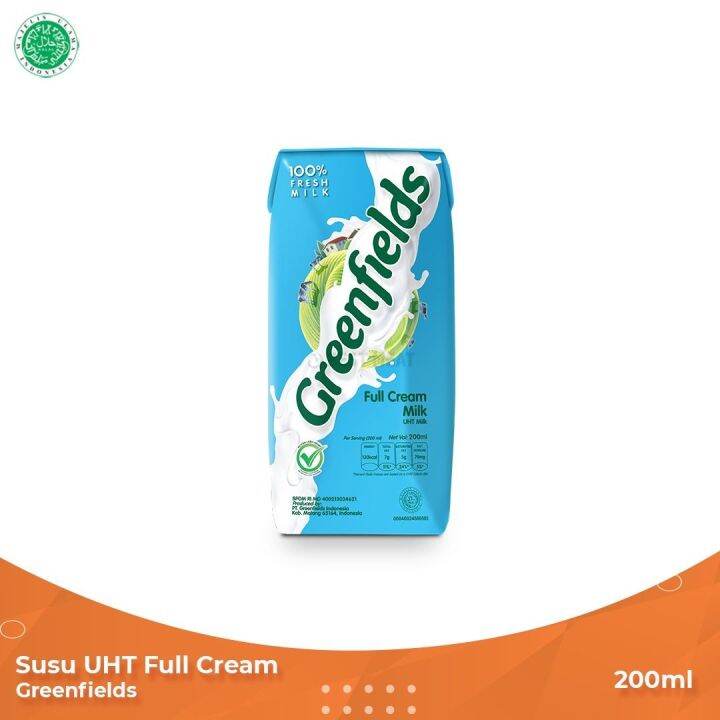 Susu Greenfield UHT Full Cream 200ml Varian Plain dan Coklat | Lazada Indonesia