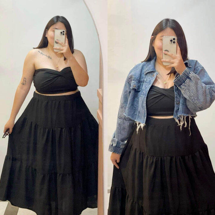 Audrey Coords - Plus Size Top and Skirt Terno by Shapes and Curves ...
