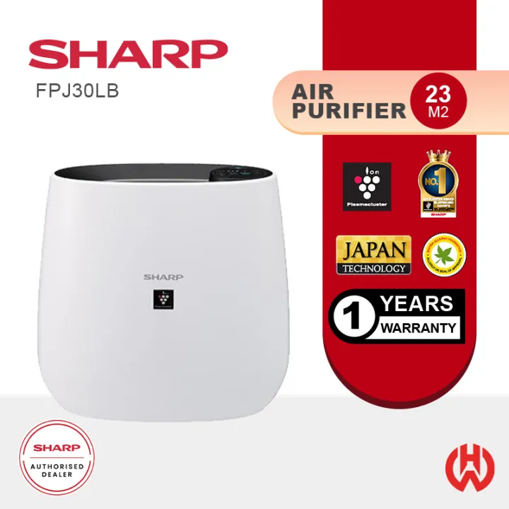 Sharp Coverage area 23m² Plasmacluster Technology Air Purifier FPJ30LB ...
