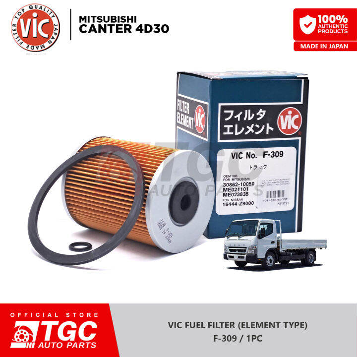 VIC Fuel Filter Element Type for Mitsubishi Canter 4D30 F-309 - 1pc ...