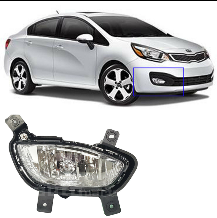 เหมาะสำหรับ Kia RIO 2012 2013 2014ชุดประกอบไฟตัดหมอกหน้ารถซีดาน DRL ไฟ ...