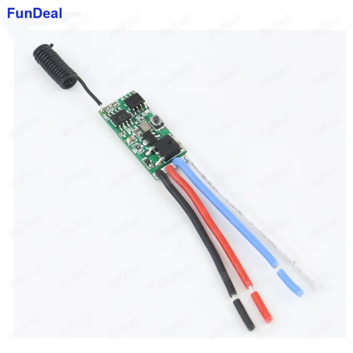 FunDeal 433 MHz Mini Wireless Remote Control Switch RF Push Button ...
