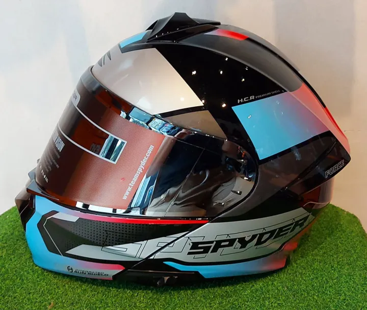 SPYDER HELMET Force Matte Black Blue (Medium) Modular | Lazada PH