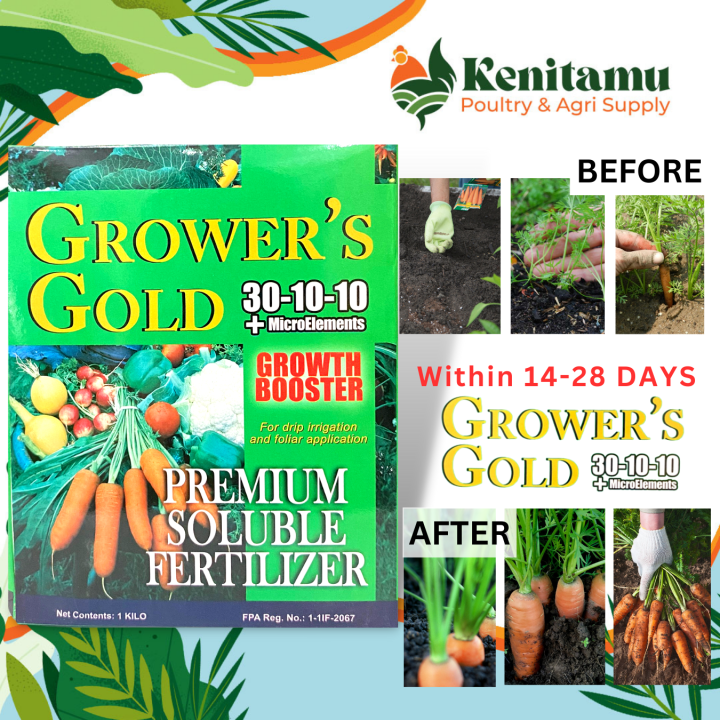 Grower's Gold 30-10-10+Microelements (Fertilizer) 1KG | Lazada PH