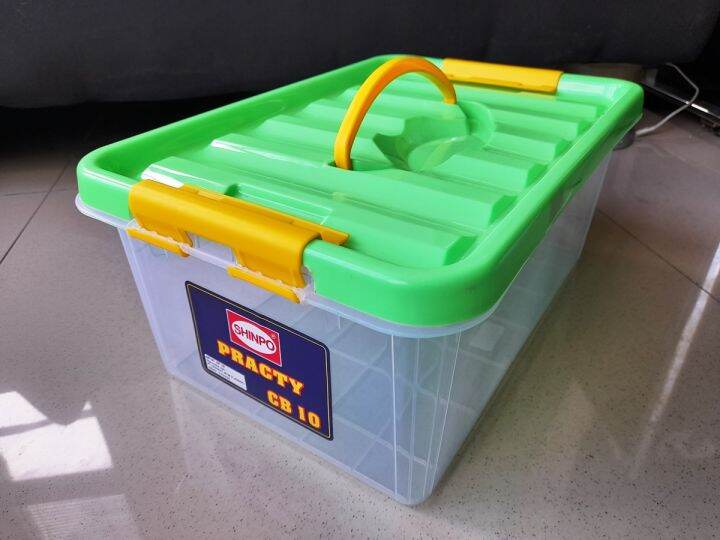 Handy Container Box Practy 10 Ltr Handle CB 10 Serbaguna - Shinpo 129 ...