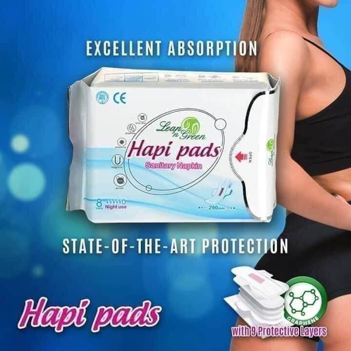 Hapi Pads Anion Sanitary Napkin (Night Use - 8 pads per pack) | Lazada PH