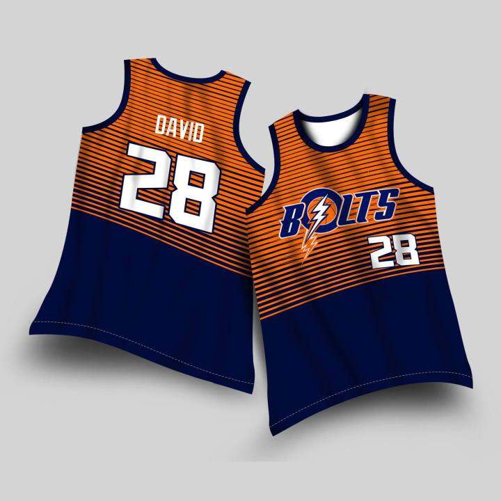 PBA JERSEY | MERALCO BOLTS DAVID #28 JERSEY | FULL SUBLIMATION | Lazada PH