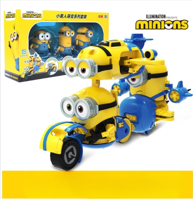 [Hoàn Tiền 10%]Đồ chơi Minions chính hãng Lắp Ghép, Bộ 3 Nhân Vật Hoạt ...