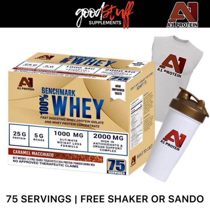GHY-A1 Protein Benchmark 100% Whey Protein 5lbs 75 servings | Lazada PH