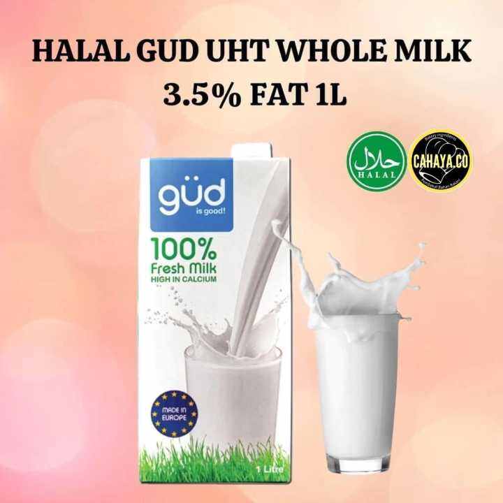 GUD 100% Fresh Milk High in Calsium / Susu Kotak Full Cream Europe Milk UHT/鲜奶 (1L x12/1 carton ...