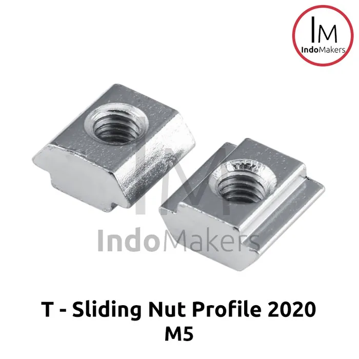 mur- t sliding nut m5 untuk aluminium profile 2020 -baut-mur-pengencang ...