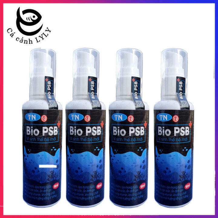 Men Vi Sinh hồ cá Bio PSB 100ML dạng nước, làm trong nước, bổ sung VITAMIN,ổn định PH cho bể cá ...