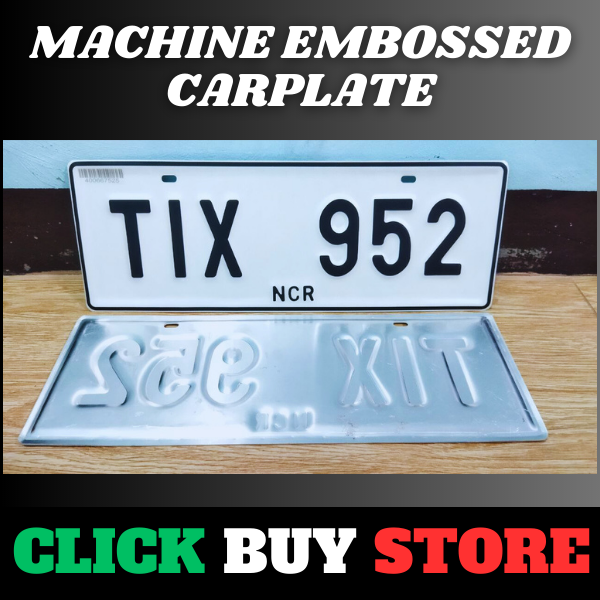 Car Plate Machine Embossed Reflectorized Paint Customized | Lazada PH