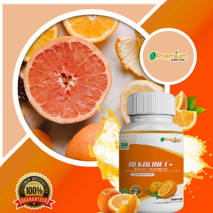 Premium Alkaline C (30 Capsule) Vitamin C Active Sodium Ascorbate ...