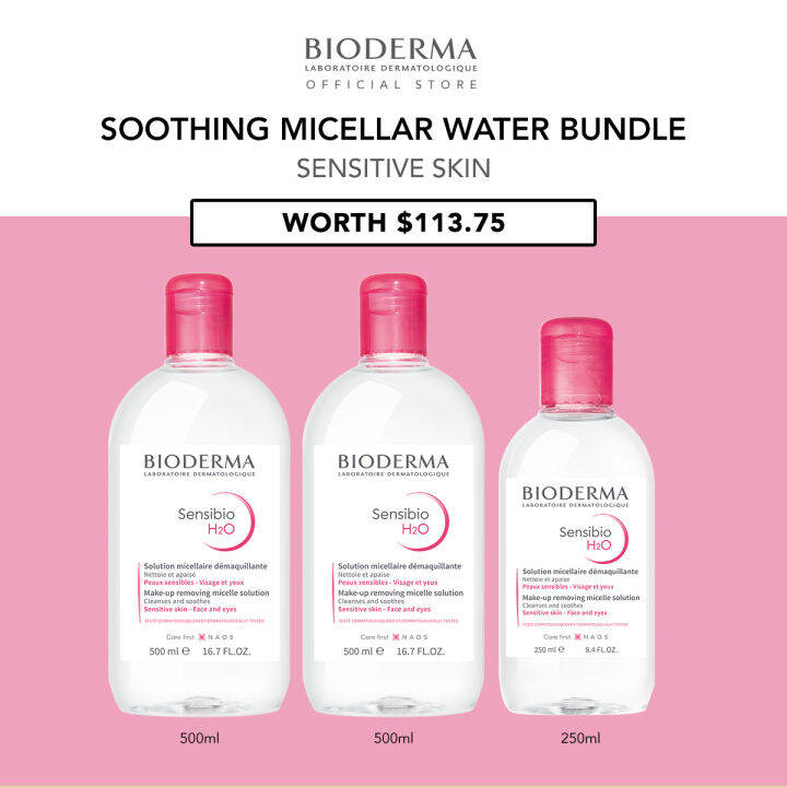 [Lazada Exclusive] Bioderma Sensibio H2O Soothing Micellar Water ...