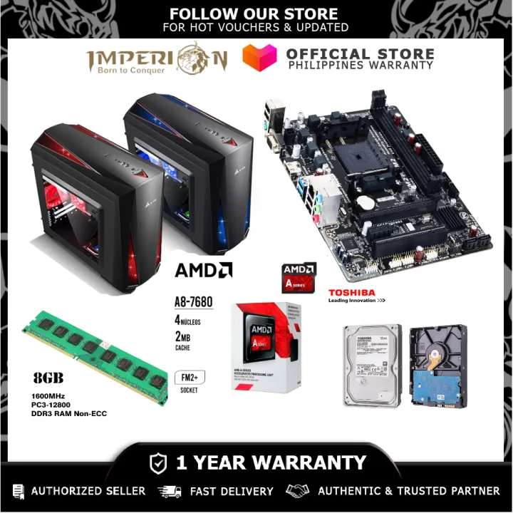 Imperion Brannew Computer Package Only Amd Kaveri A8 7680 Processor