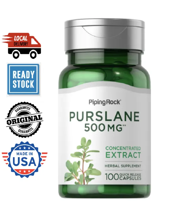 Ready Stocks Purslane Leaf 500mg, 100 Capsules Made in USA | Lazada