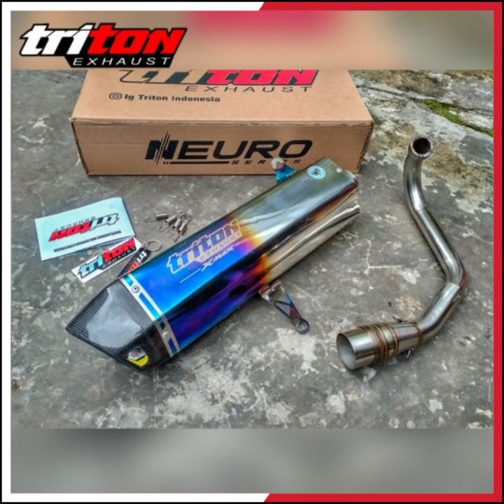 TRITON EXHAUST Knalpot Racing X-MAX, Yamaha Xmax 250 CC, Triton Exhaust ...