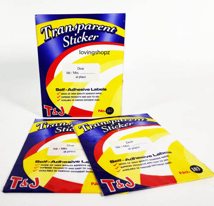 Label Tom & Jerry transparant No.103, Sticker/Stiker/Tempelan Label Tom and Jerry No.103 ...