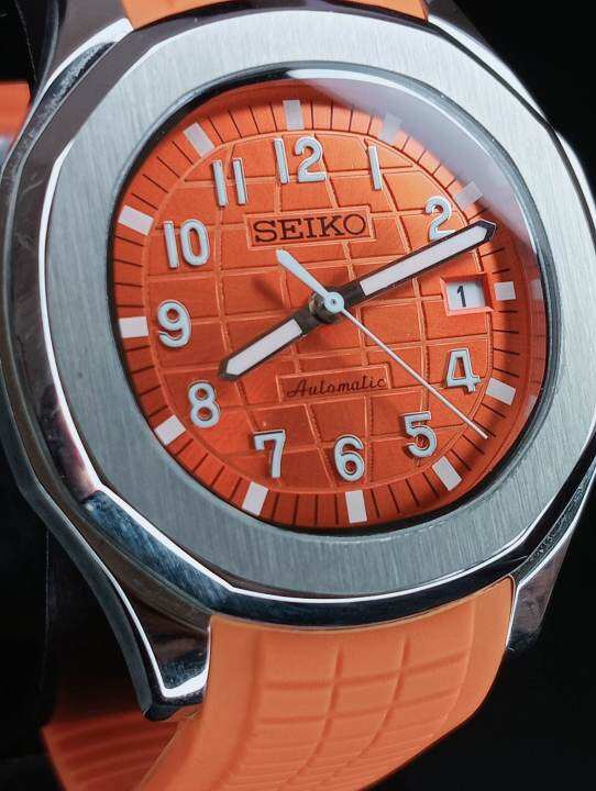 NH35 Movement Watch Aquanaut Custom Build Orange | Lazada PH