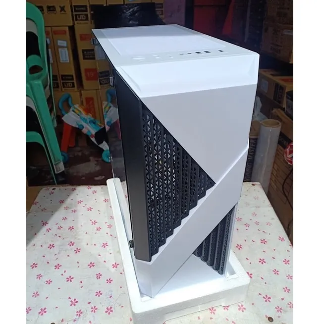 InPlay Meteor 06 White/Pink Mid Tower Gaming Case PC CASE Desktop ...