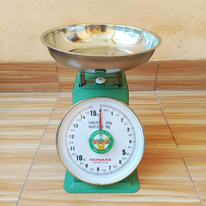 MONAKE Timbangan 15 kg Besi Stainless Jarum Analog Manual | Lazada Indonesia