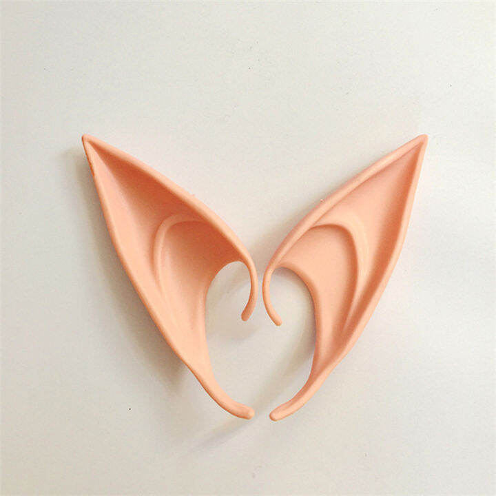 1Pair Halloween Costume Hobbit Latex Elf Ears Cosplay Party Props ...