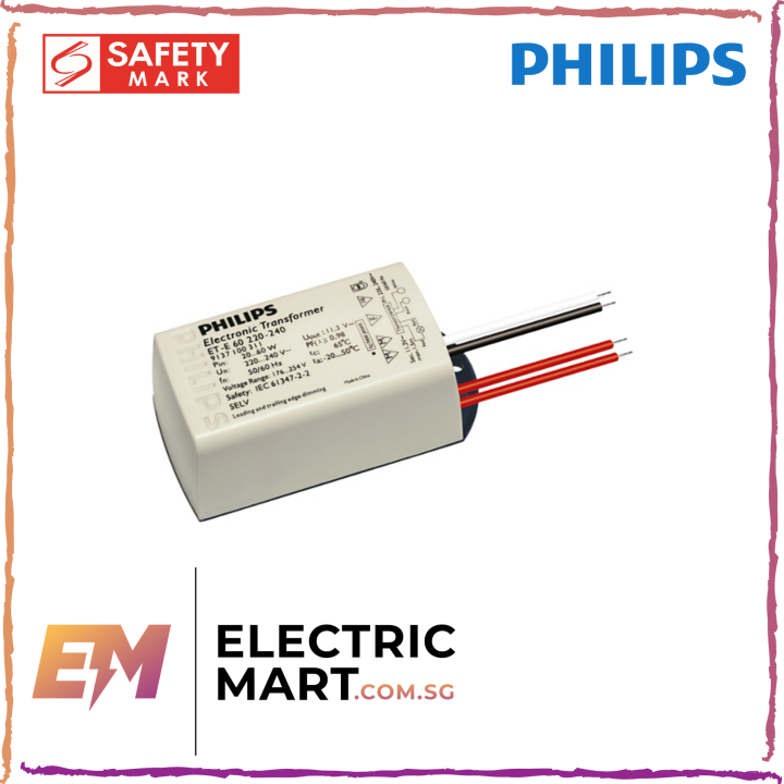 PHILIPS Electronic transformer ET-E 60 220-240V 50/60Hz high frequency ...
