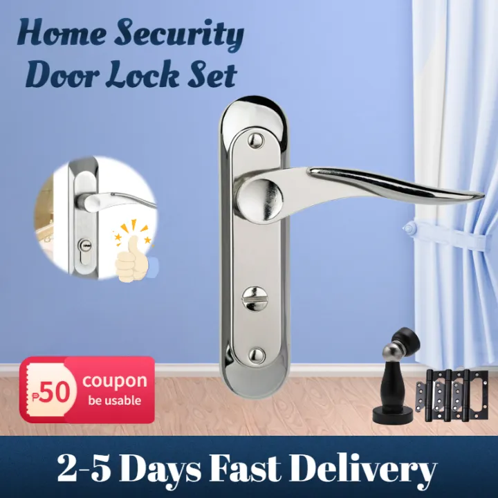 Room Door Handle Aluminum Alloy Handle Lock Door Narrow Side Door Frame ...