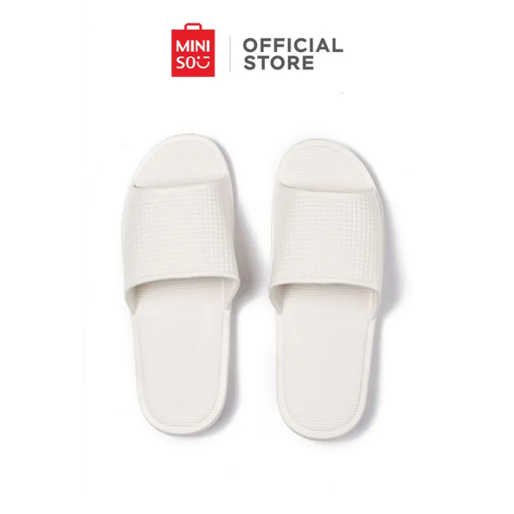 MINISO Mosaic Pattern Women Bathroom Slipper White | Lazada PH